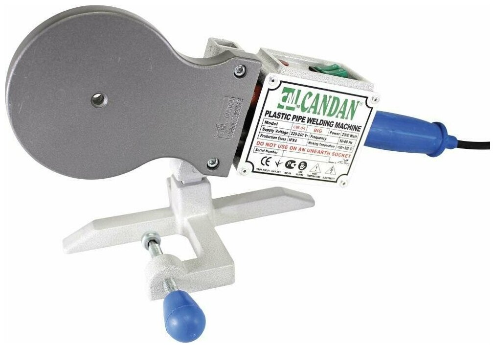 Сварочный аппарат Candan CM-04 SET, 2000 Вт, 3 насадки (50, 63, 75 мм)