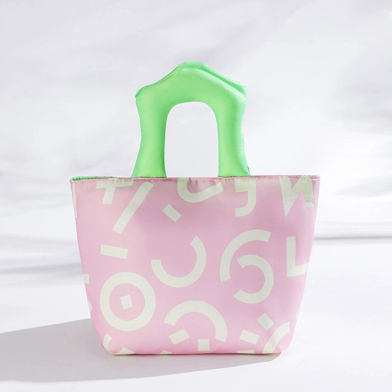 Утолщенная портативная сумка-ланч-бокс с ручной росписью граффити, изоляционная сумка