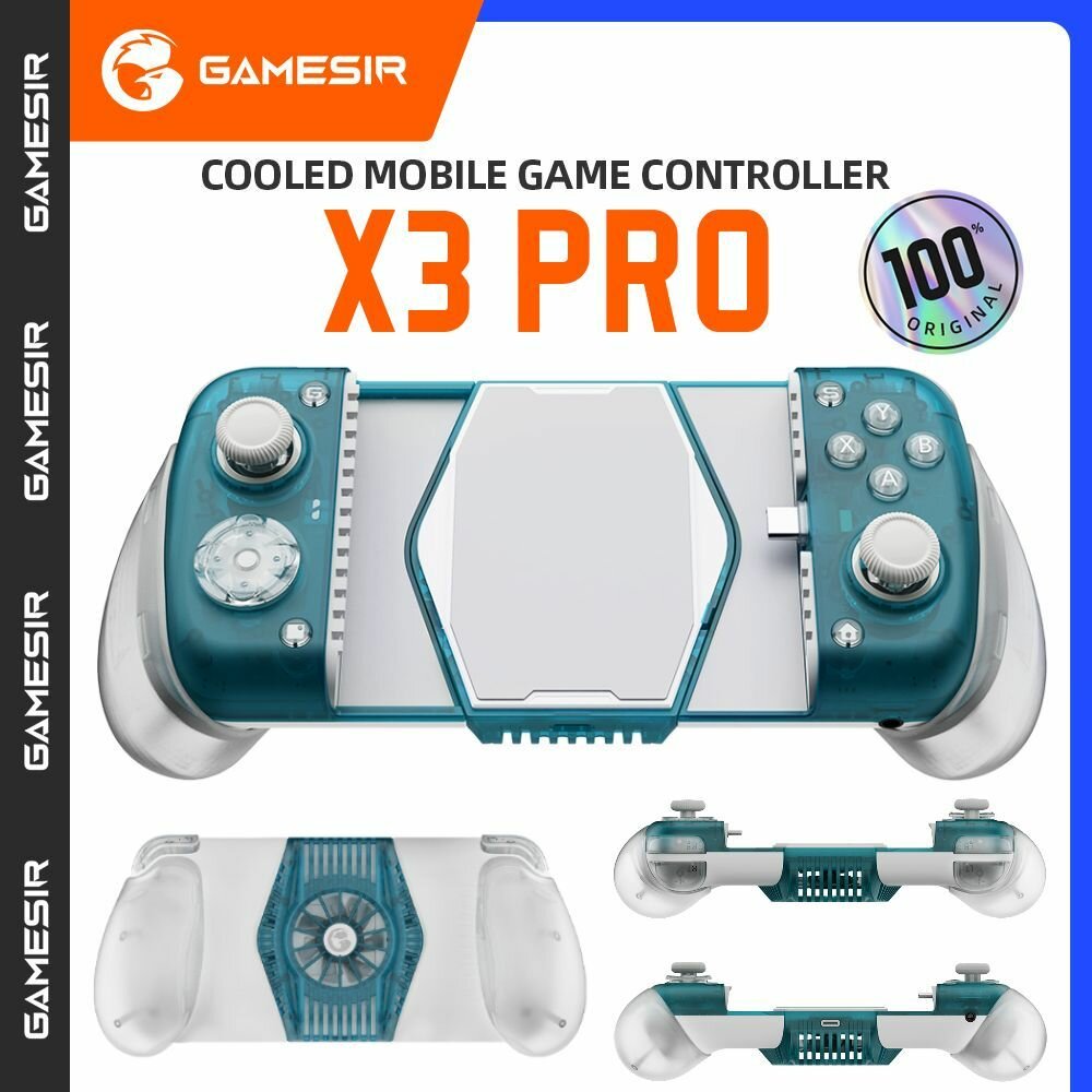 Gamesir X3 Pro Мобильный игровой контроллер Телефон Android Геймпад iPhone 15 Смартфон типа C Эффект Холла Джойстики Модуль охлаждения