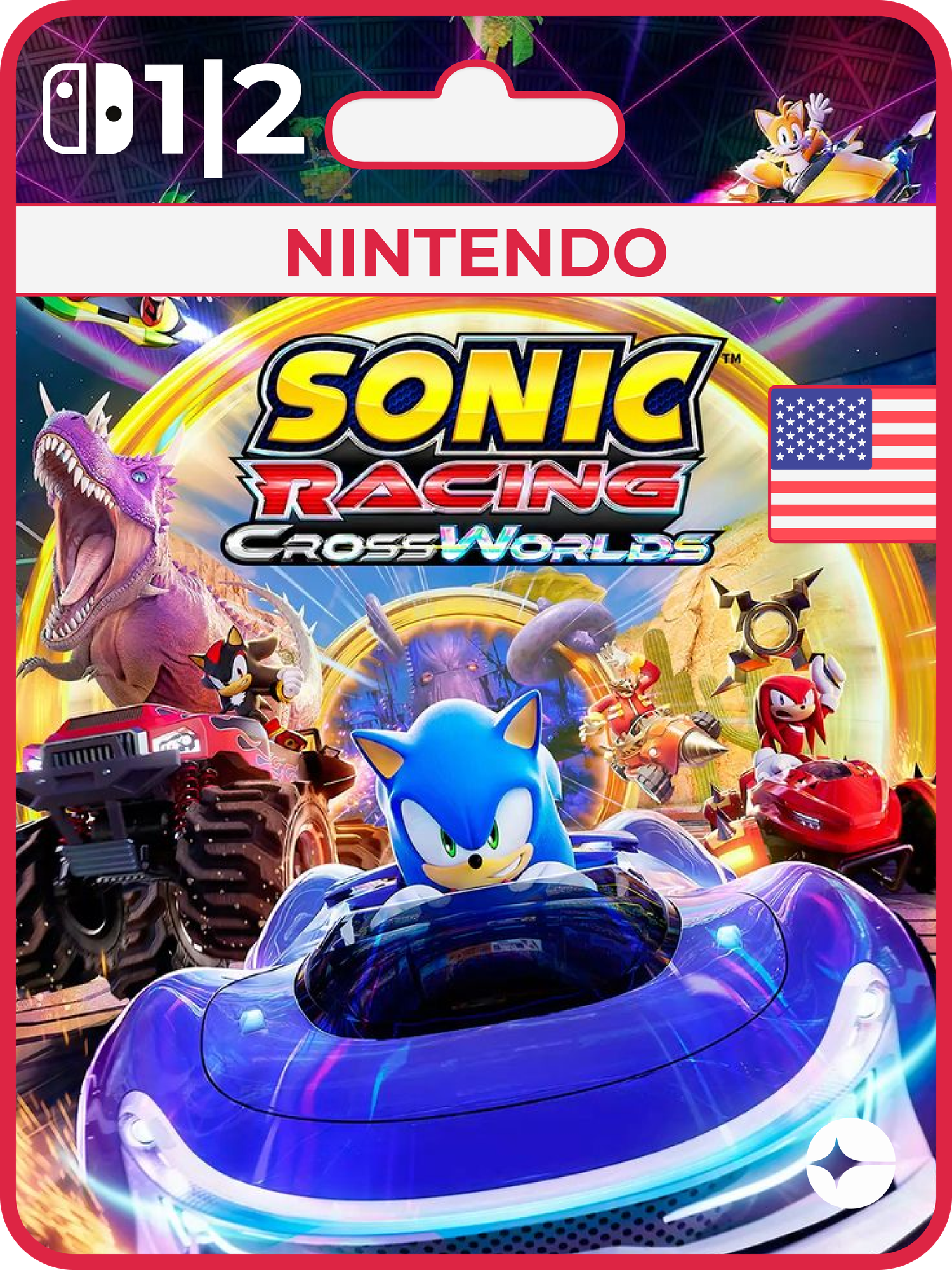 Sonic Racing: CrossWorlds для Nintendo Switch 1/2 [Цифровая версия, США]