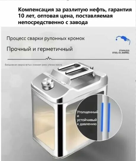 Канистра для ГСМ, 10 л