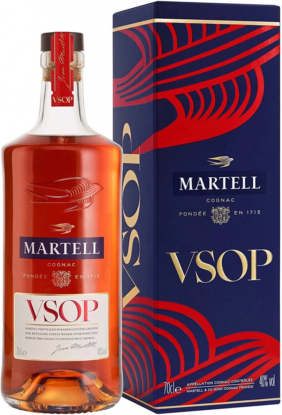 Коньяк "Martell" VSOP, gift box, 0.7 л