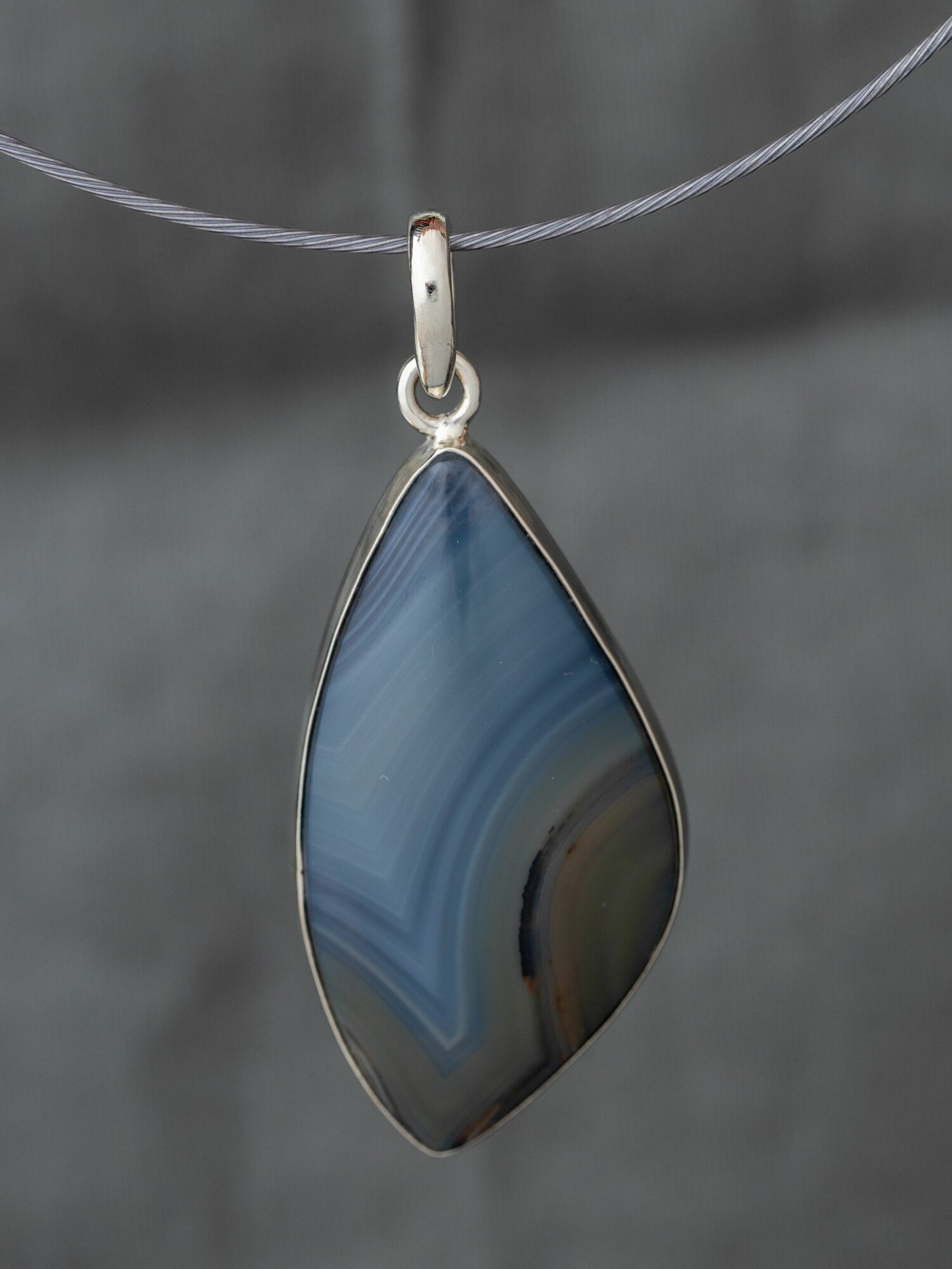 Колье, агат