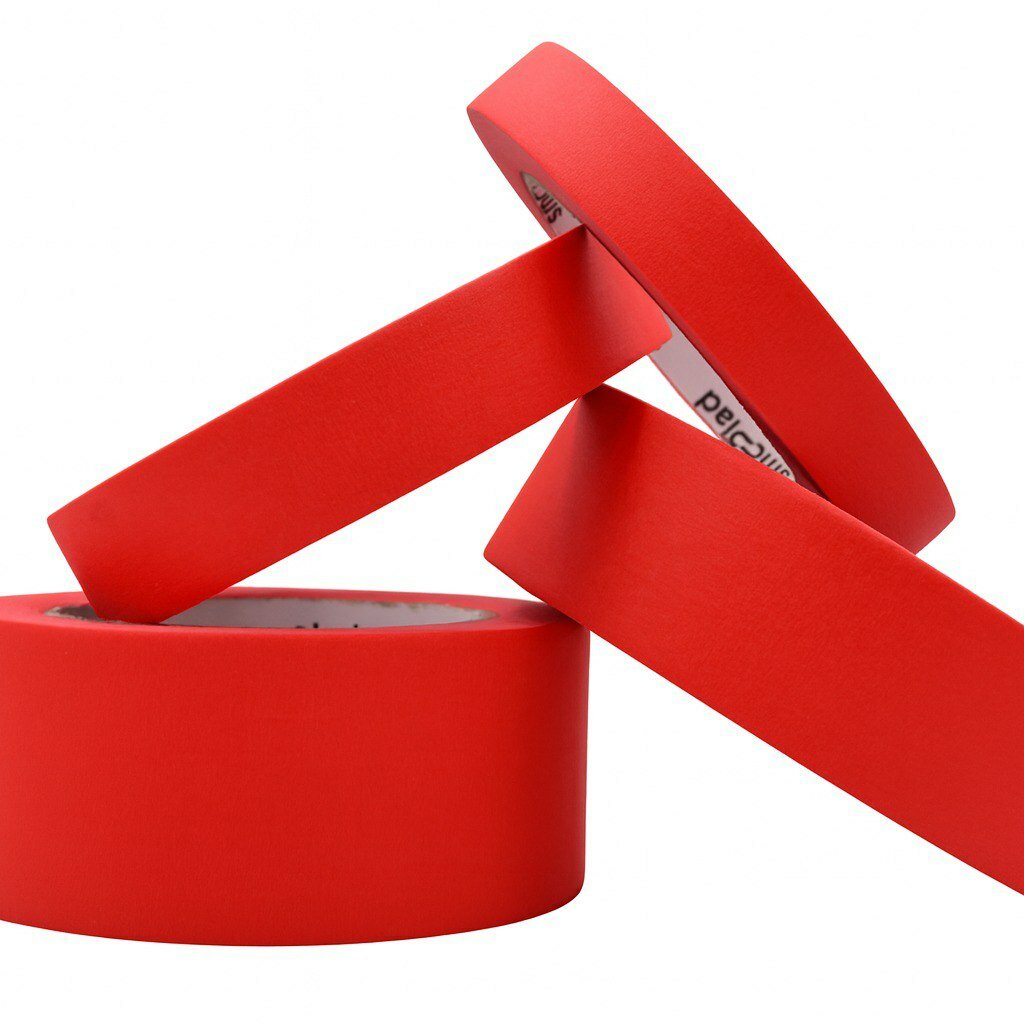 Малярная лента 90°С Красная 24ммх40м