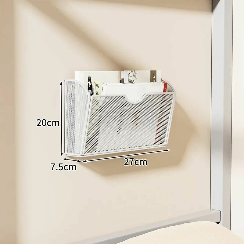 Настенный ящик для хранения папок-белый-большой