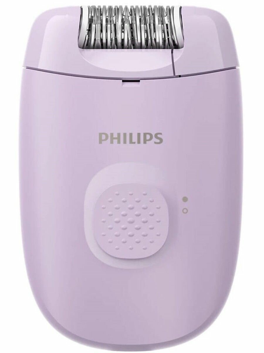 Эпилятор Philips Gentle BRE237/00, 1 скорость, с бритвенной головкой и массажной насадкой, фиолетовый