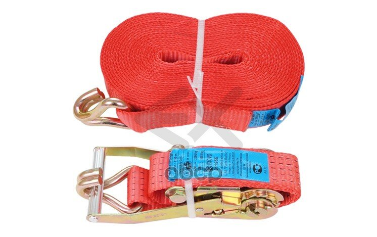 Длинная часть стяжного ремня, 50 мм, 5 т, 9,6 м, двойной крюк (M7510088) EXOVO арт. 28159E