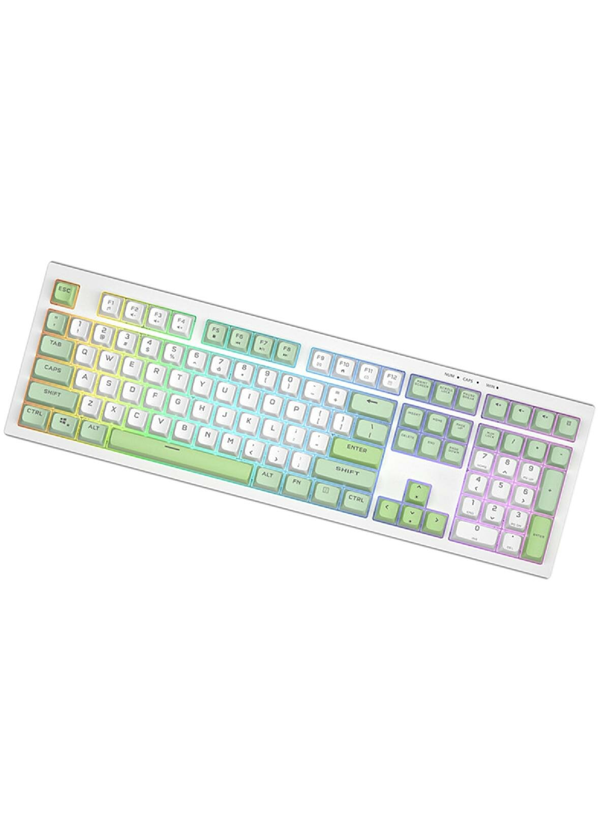 Mechanical Keyboard LED Backlit for Home Office Corded Gaming Keyboards 87/108 Keys Office Keyboard for PC Gamer Desktop