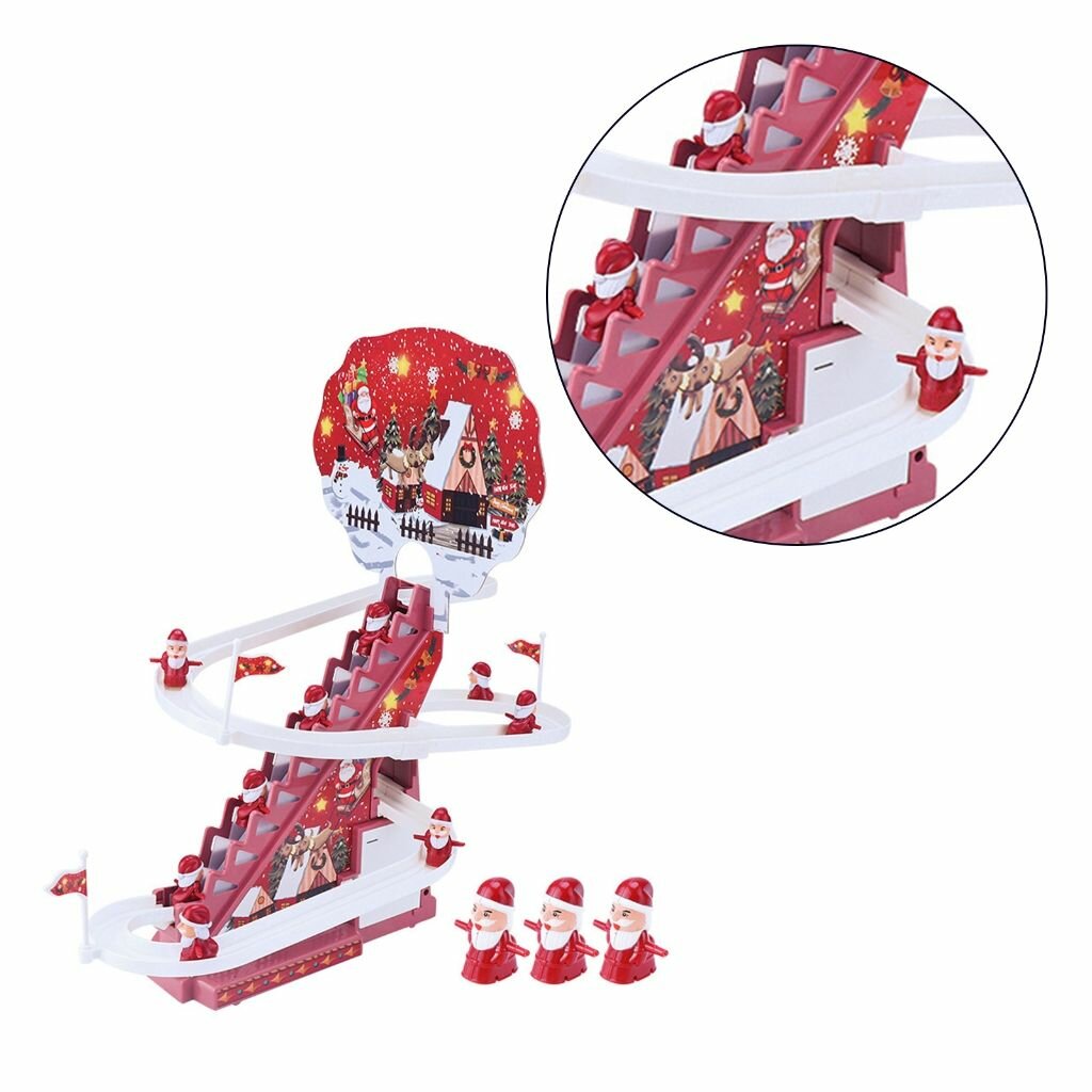 Дед Мороз Автоматическая лестница для лазания