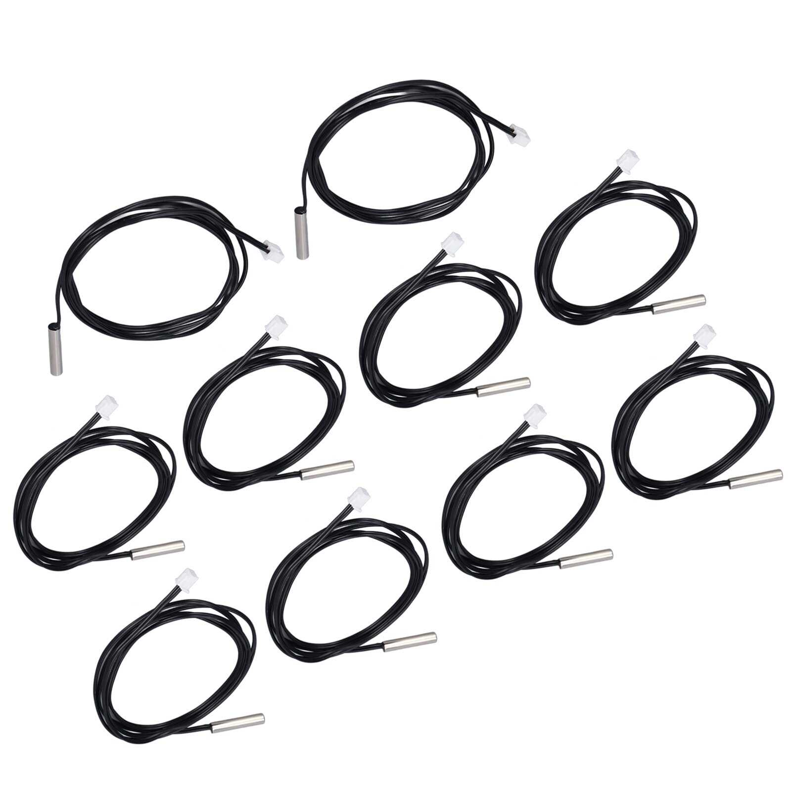 10 шт. термисторный датчик температуры NTC, датчик температуры 5x25 мм с цилиндрической головкой для измерения 5K B3470