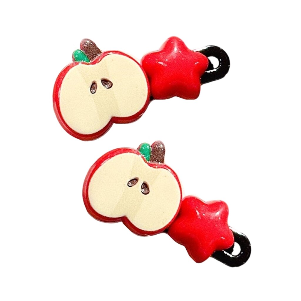 2 шт. Аксессуары Для Волос Для Девочек, Милая Заколка в виде Утконоса с Фруктовой Звездой для Детей и Подростков, Праздничный Головной Убор, Фестивальные Декоры Для Волос