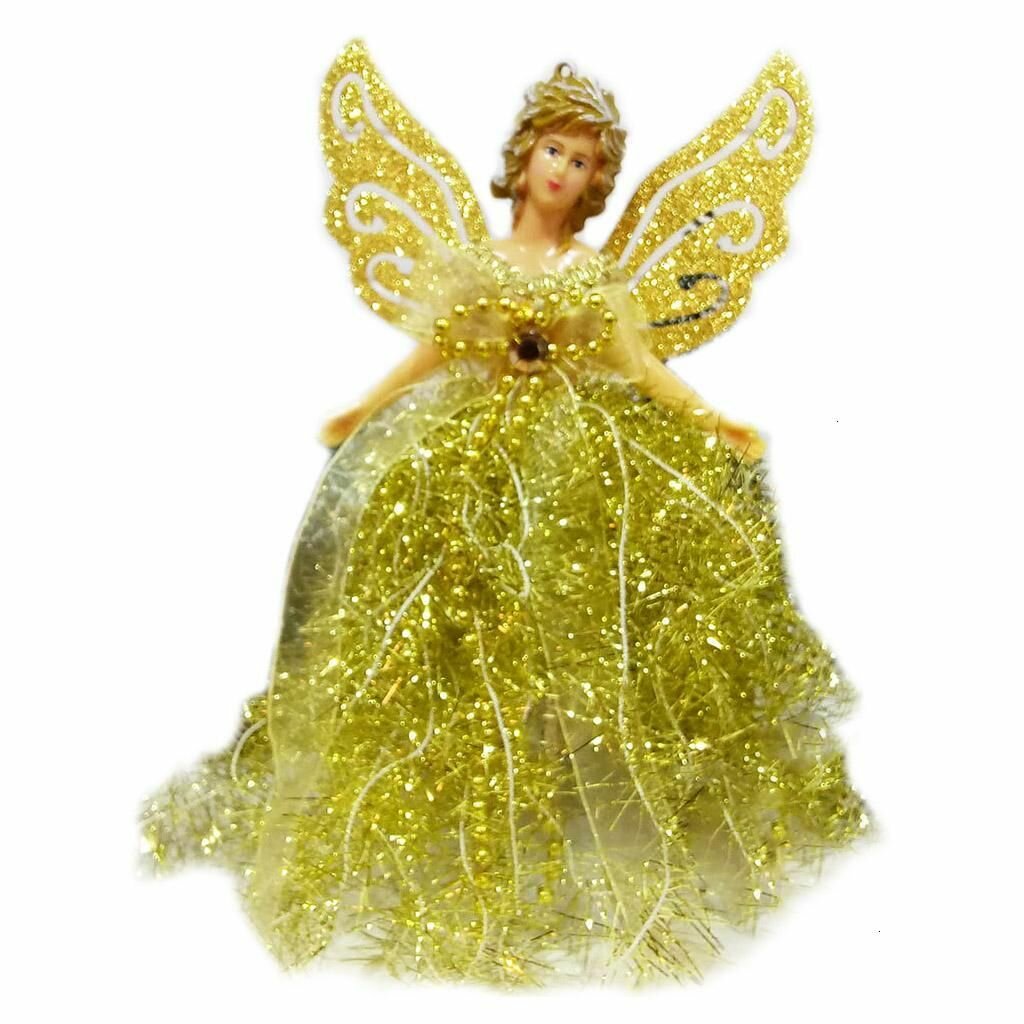 Рождественский новый плюшевый ангел-позолота