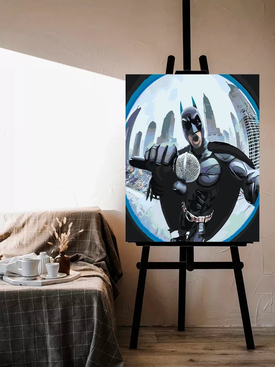 Картина по номерам Бэтмен Тусовные DC Comics Марвел