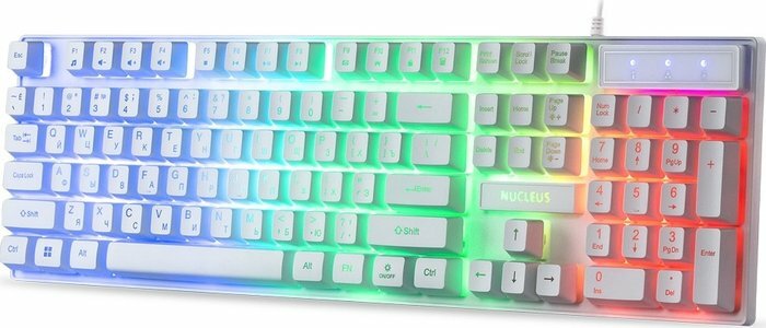 Клавиатура игровая (SBK-320G-W) RUSH Nucleus USB белый