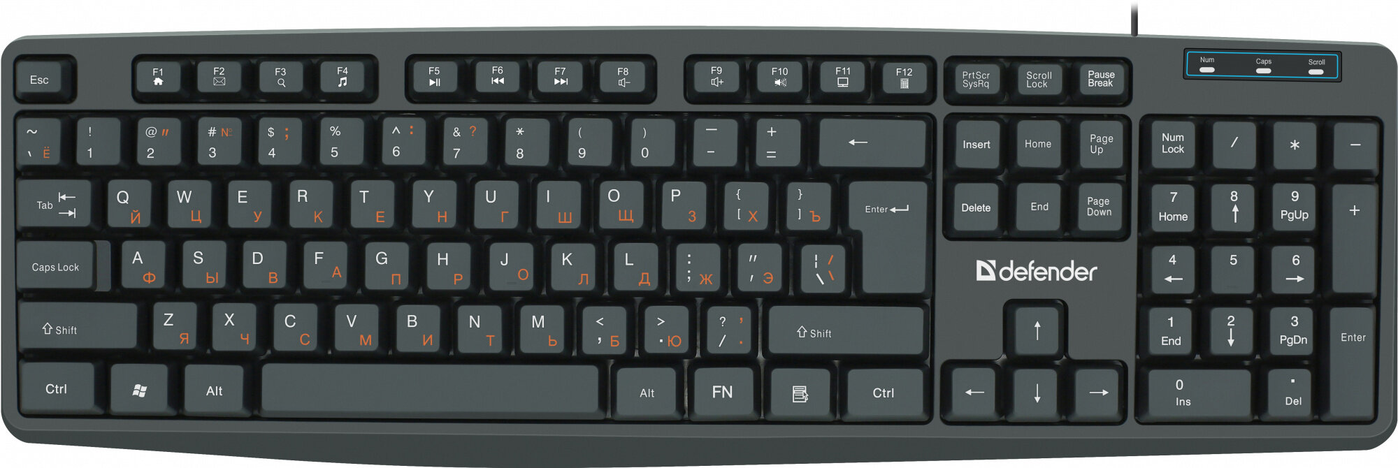 Клавиатура DEFENDER для компьютера 45164 Concept HB-164