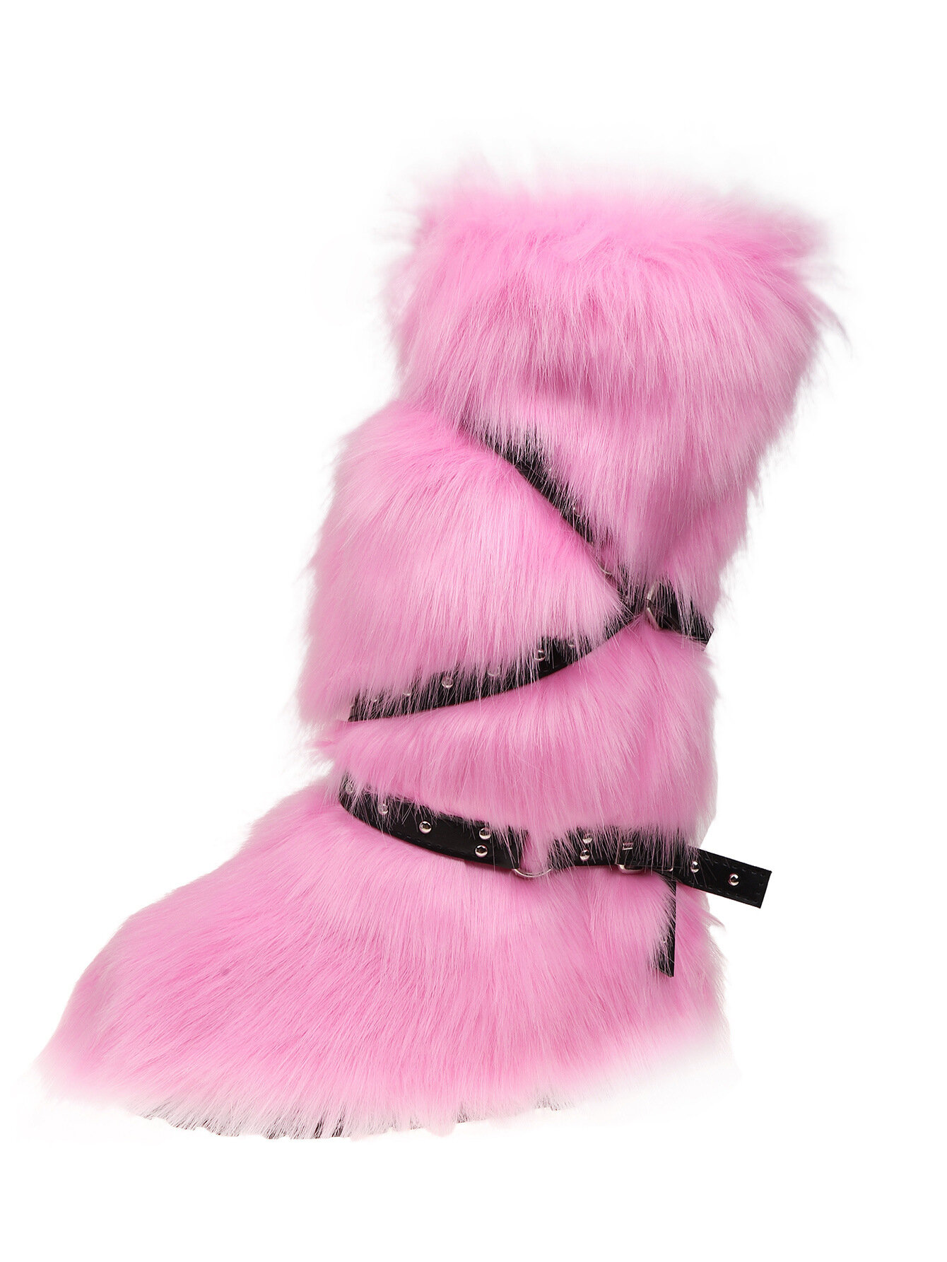 Y2K сексуальные высокие зимние сапоги для горячих девушек, новые меховые сапоги с пряжкой на ремне 2025 года