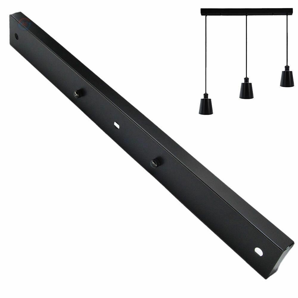 Потолочные крепежные планки 3 в 1, металлические скобы для люстры, универсальная черная пластина, надежный монтаж потолочных светильников