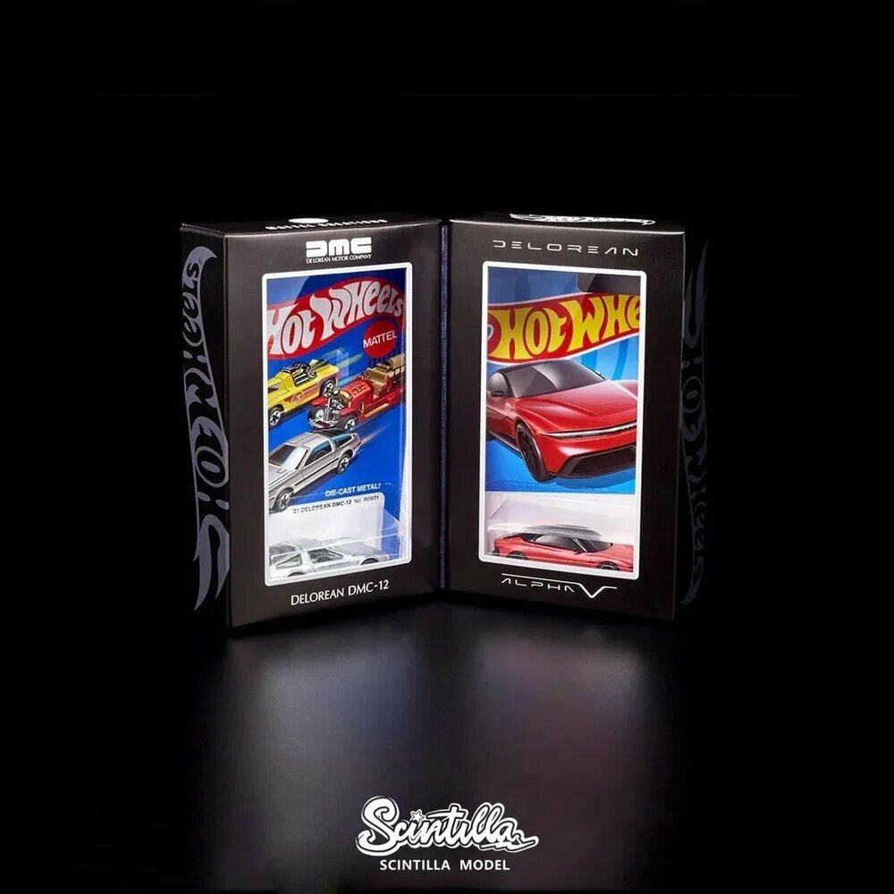 Машинка Mattel Hot Wheels 1/64 RLC DMC Delorean Alpha5 EV Alloy Car Model Collection Gift