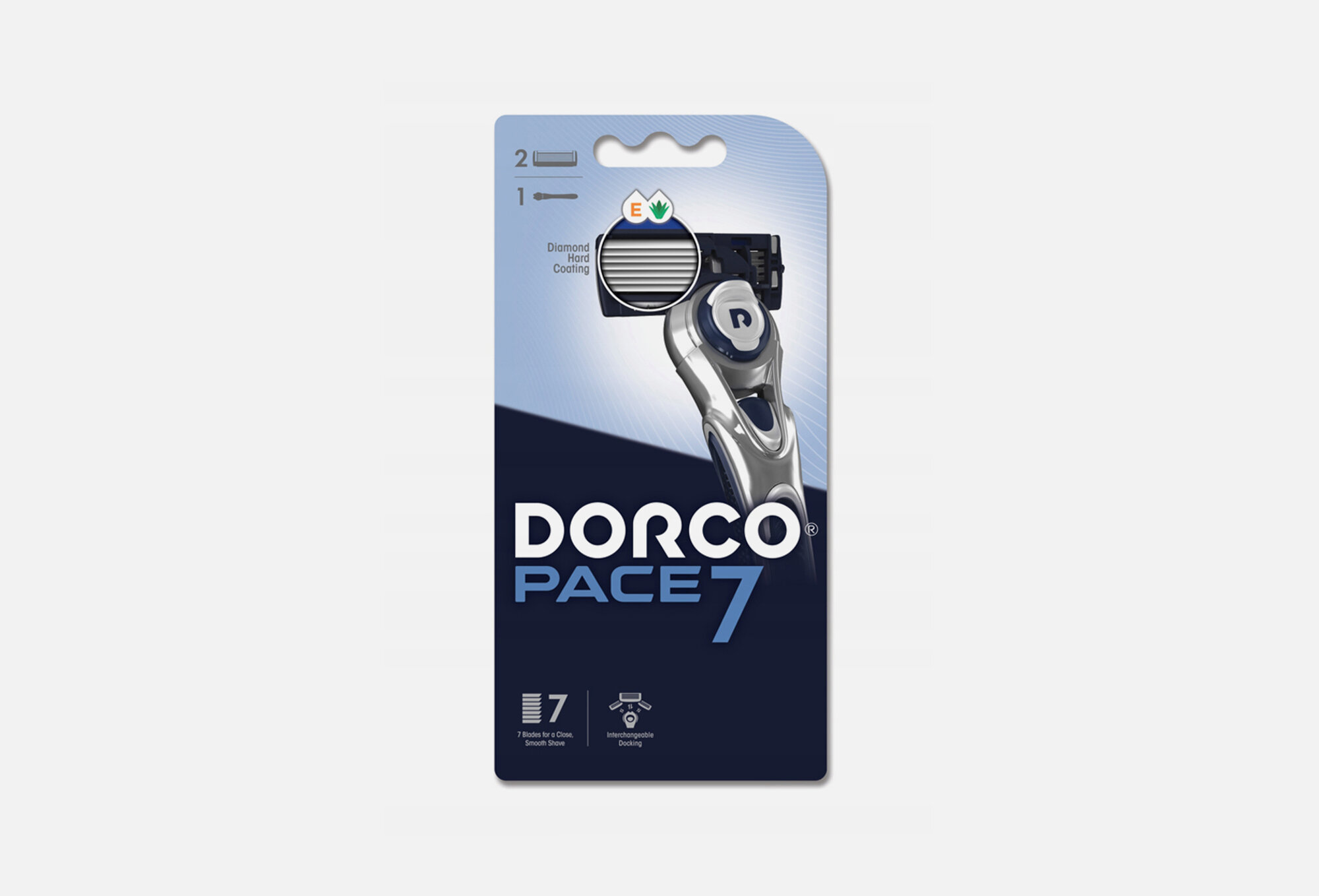 Станок для бритья + 2 сменные кассеты DORCO Dorco Pace7