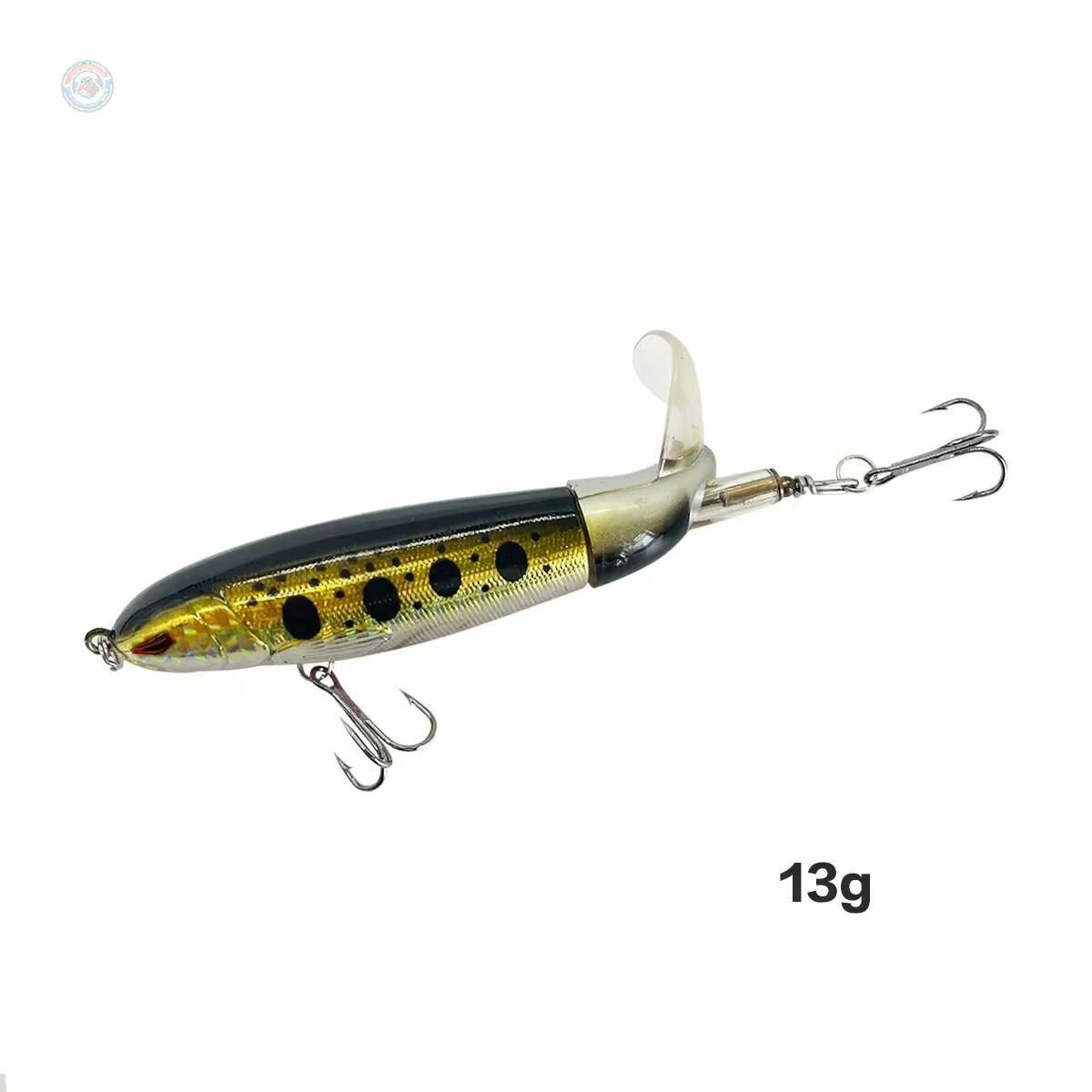 13 г поппер пропеллер воблер для ловли окуня, щуки и судака, поверхностная приманка с дальним забросом и реалистичной игрой