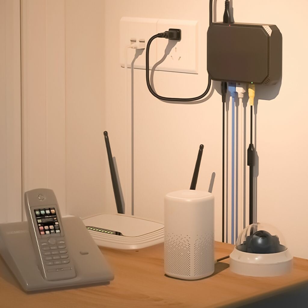 Кабель-переходник, UPS бесперебойное питание для мониторинга роутера резервное питание европейский - 2000mAh