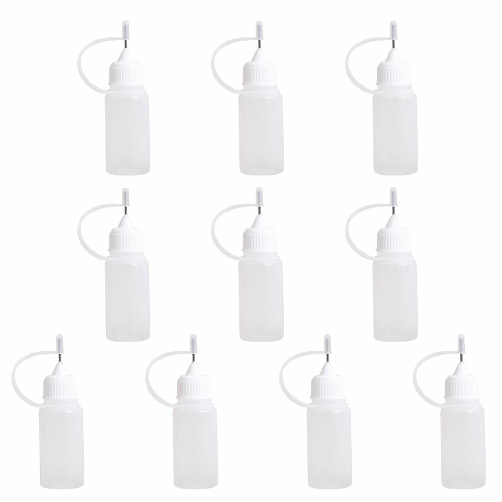 10шт. 10мл пластиковые бутылки с пипеткой и иглой