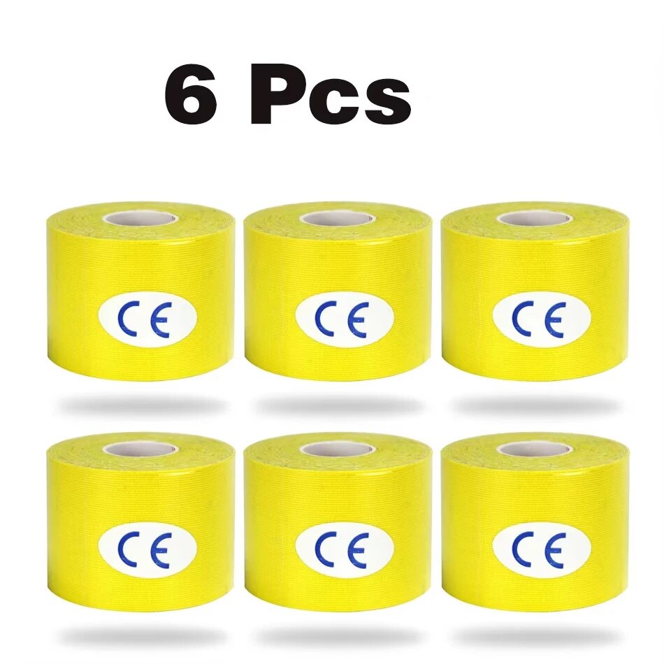 WOSWEIR 6 шт. кинезиологическая лента, спортивные эластичные ленты для восстановления, тренажерный зал, фитнес-бинты, Jiont, поддержка мышечной боли, наколенники