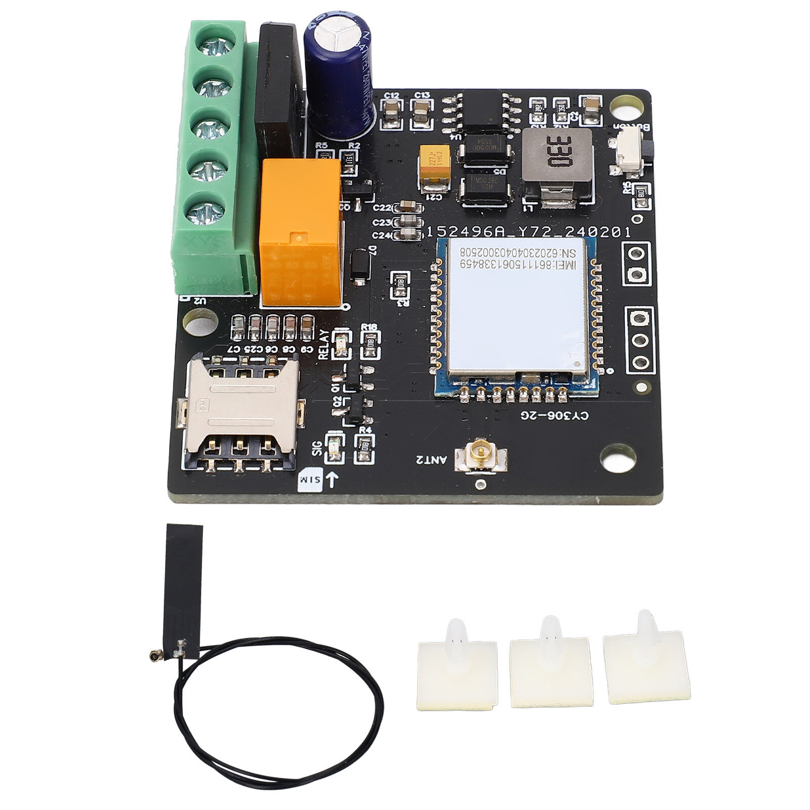 Релейный переключатель для открывания ворот GSM, вызов SMS, дистанционное управление через приложение, доступ к двери 2G, питание от сети переменного и постоянного тока 9–36 В.