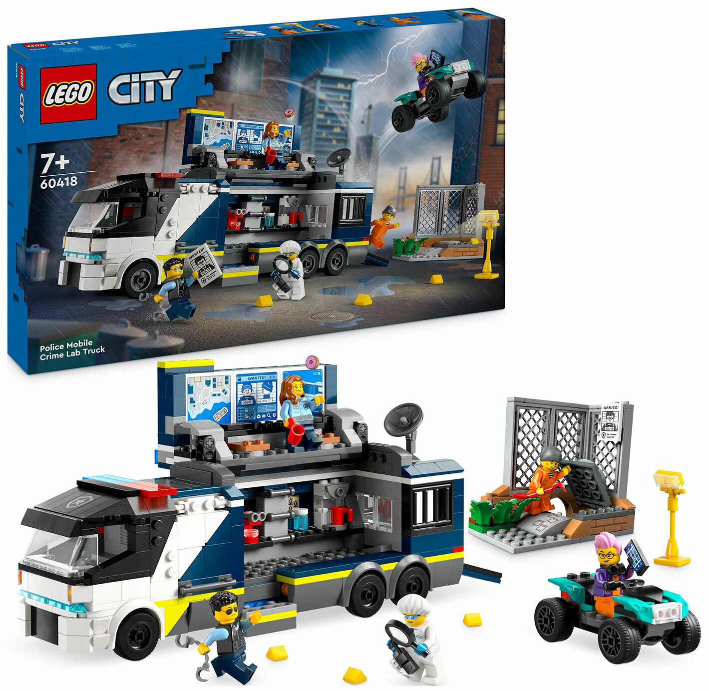 Конструктор Lego City Полицейская мобильная криминалистическая лаборатория (60418)