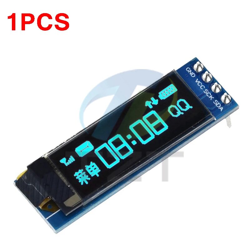 OLED модуль 0,91", TZT, белый, синий, 128x32 1PCS Blue
