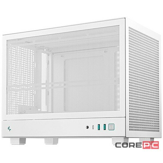 Компьютерный корпус Deepcool CH160 MESH WH White USB 3.0, без подсветки, закаленное стекло