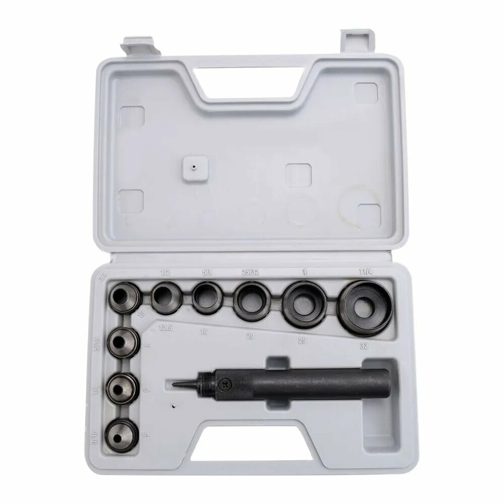 10 шт. комплект сверхпрочных полых пробойников для прокладок, кожи, резины, перфорации