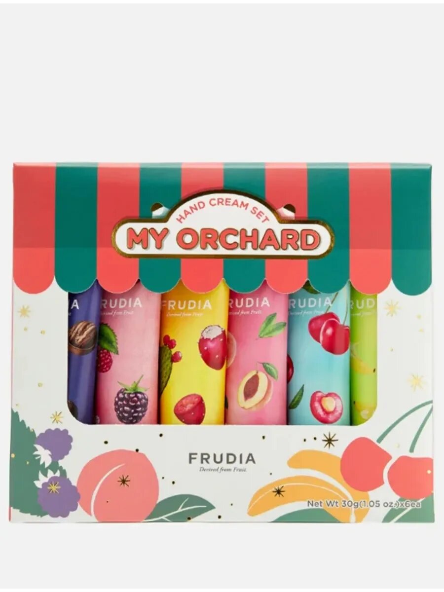 Подарочный набор кремов для рук "Фруктовая ярмарка" FRUDIA my orchard hand cream set, Адвент