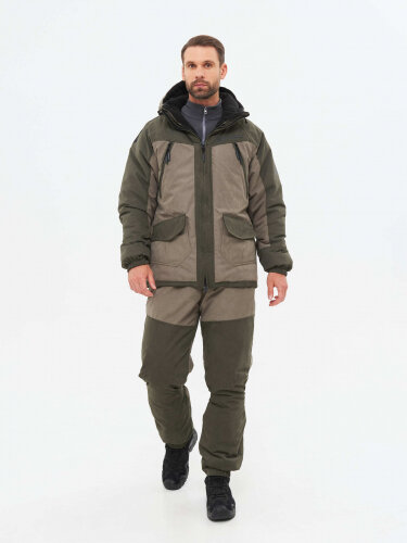 Костюм зимний Huntsman Горка-Люкс ткань Исландия цвет Хаки размер 52-54/182-188