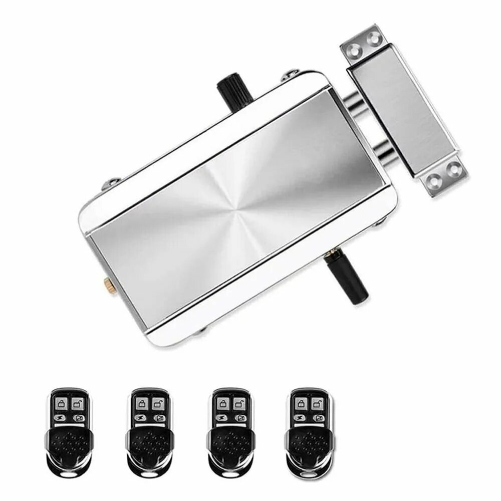 Электронный Дверной Замок, Интеллектуальная Беспроводная Система Защиты От Кражи С 4 Пультами Дистанционного Управления