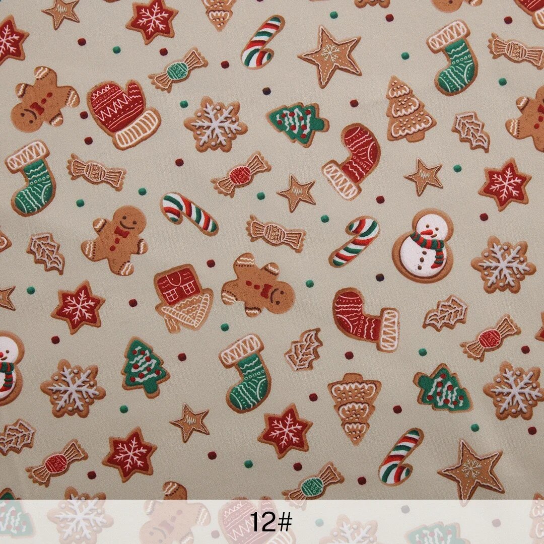 Рождественская ткань Xintianji, кардинал, полиэстер 50X150cm, 12