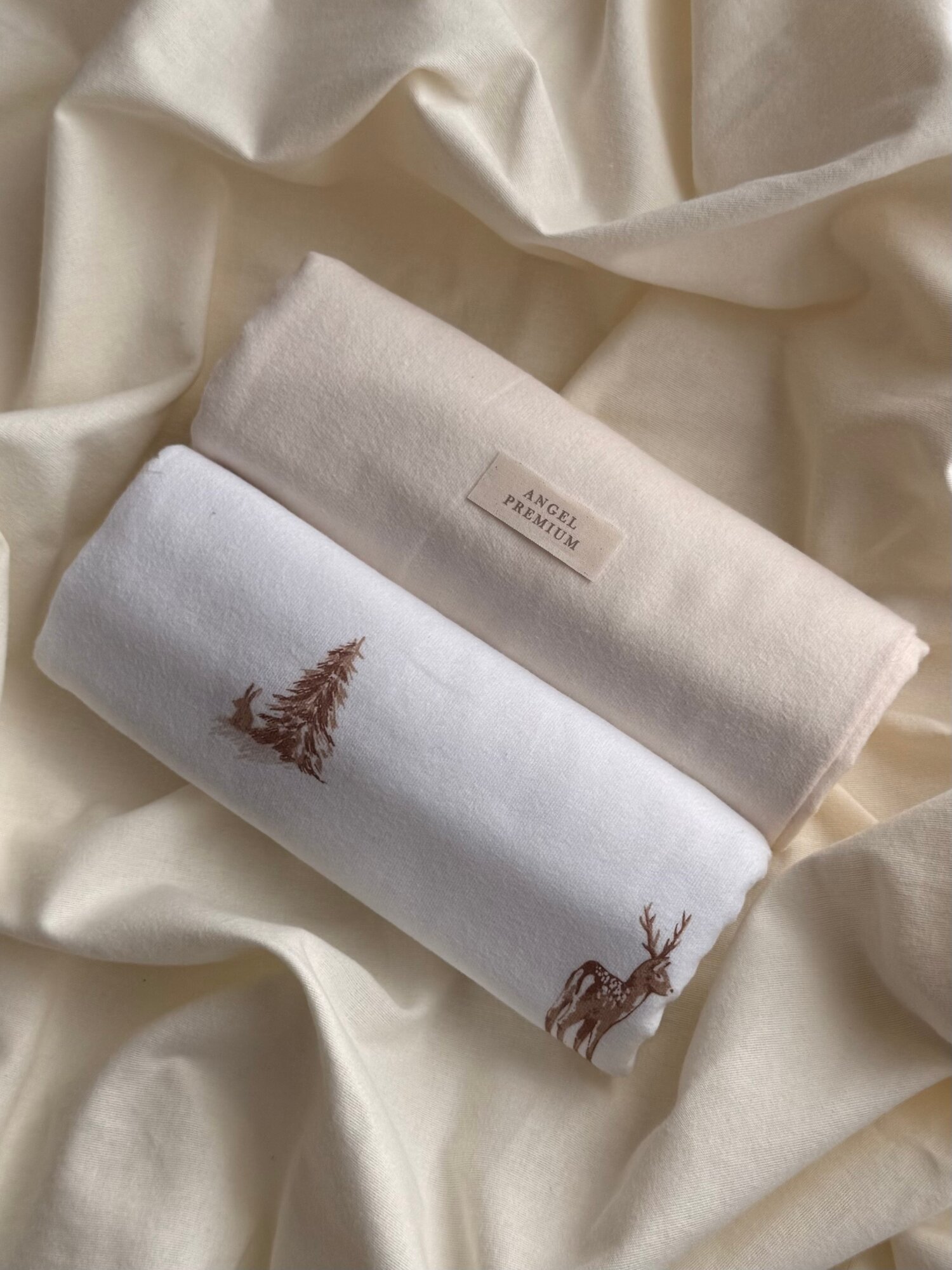 Набор больших пелёнок 100х120 из премиальной фланели ANGEL PREMIUM