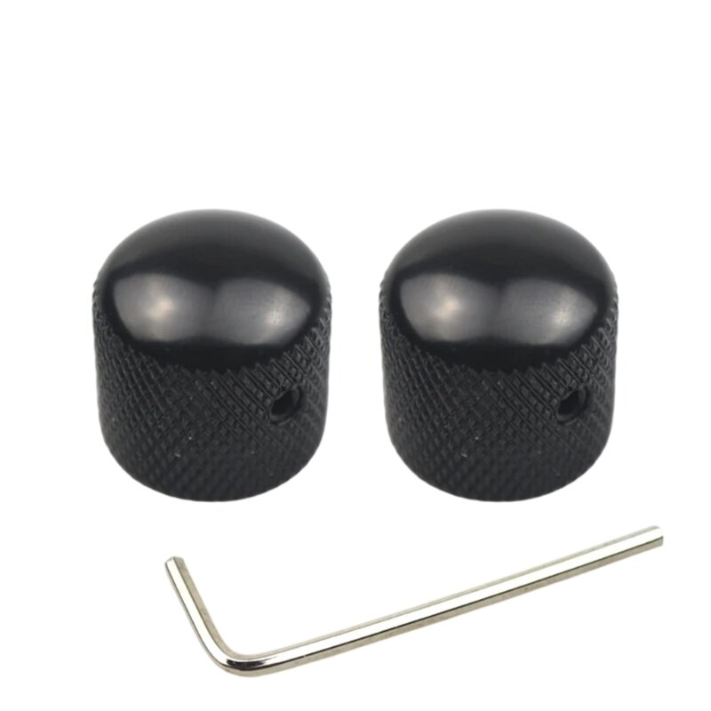 2Pcs Electric Guitar Bass Knobs Potentiometer Knobs Instrument Accessory