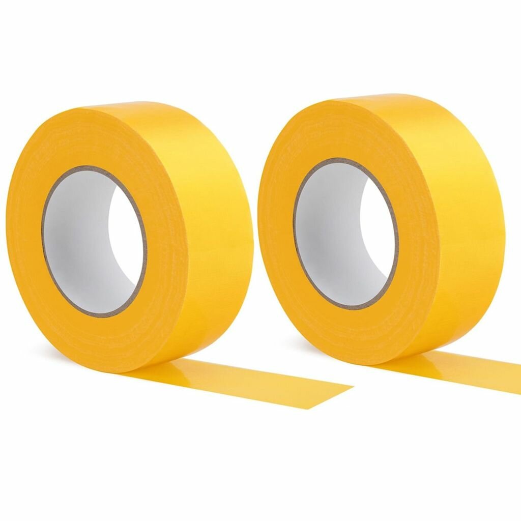 Лента для разметки кортов для сквоша, 2 Желтых 50 мм х 20 м