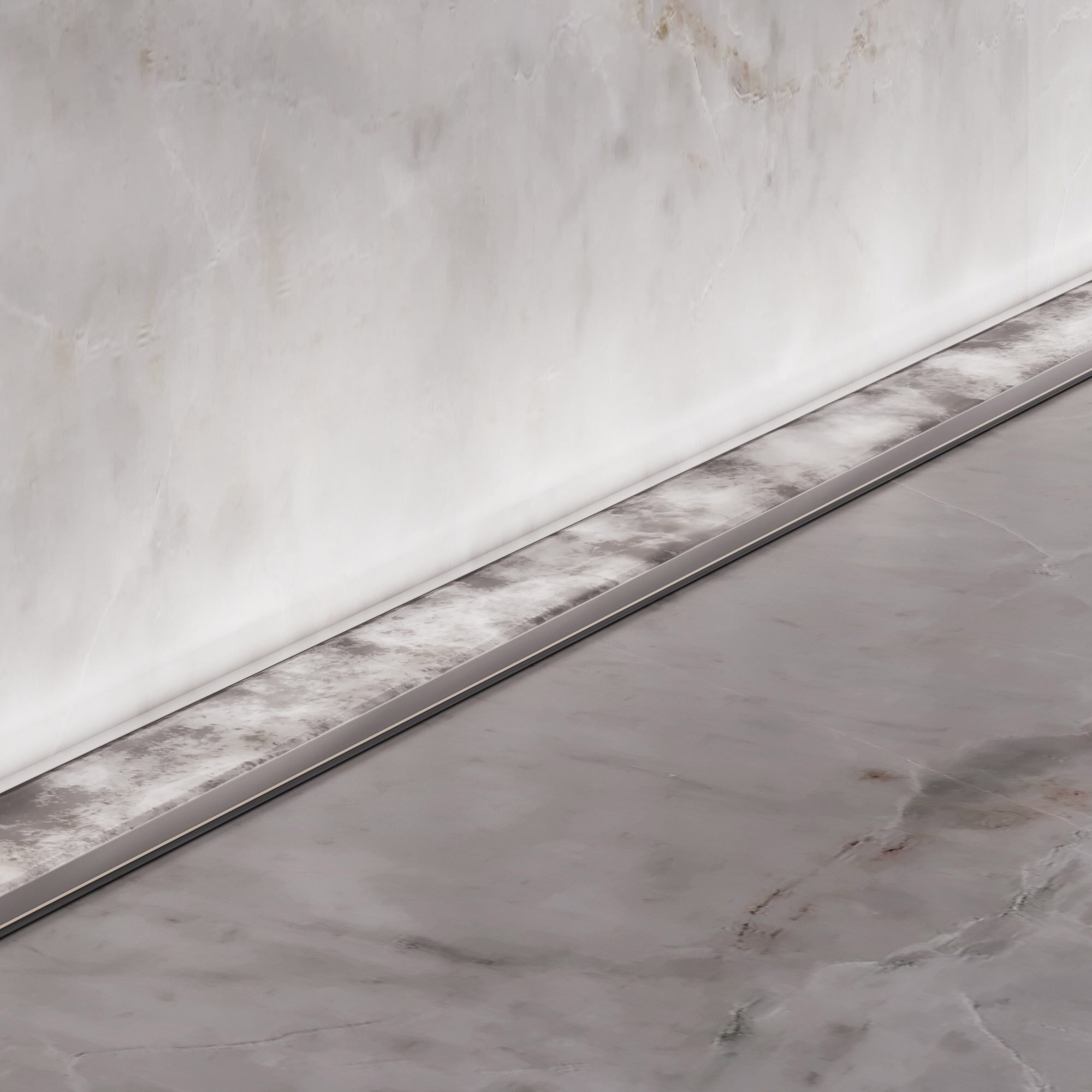 Экран для профиля для светодиодной ленты Arlight Экран LINE-2000 MARBLE GREY (Arlight, Пластик), 2м