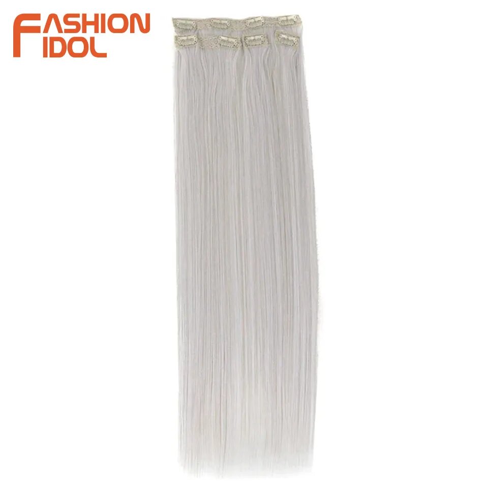 Синтетические волосы FASHION IDOL, прямые, блондинка, 60 см 56C