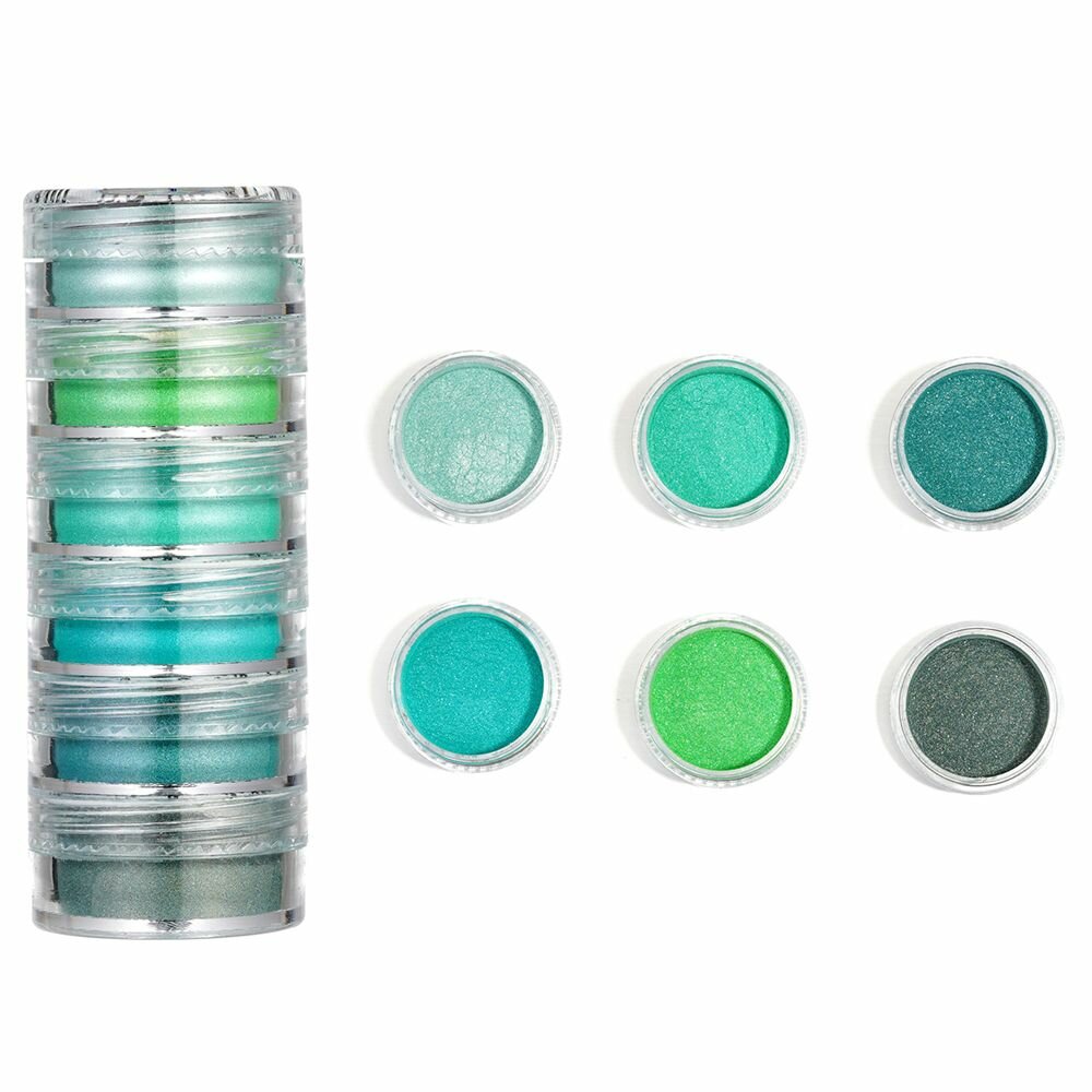 Набор декоративного глиттера для эпоксидной смолы и творчества, 6 ярких оттенков для заливки бижутерии и декора, комплект блёсток для рукоделия