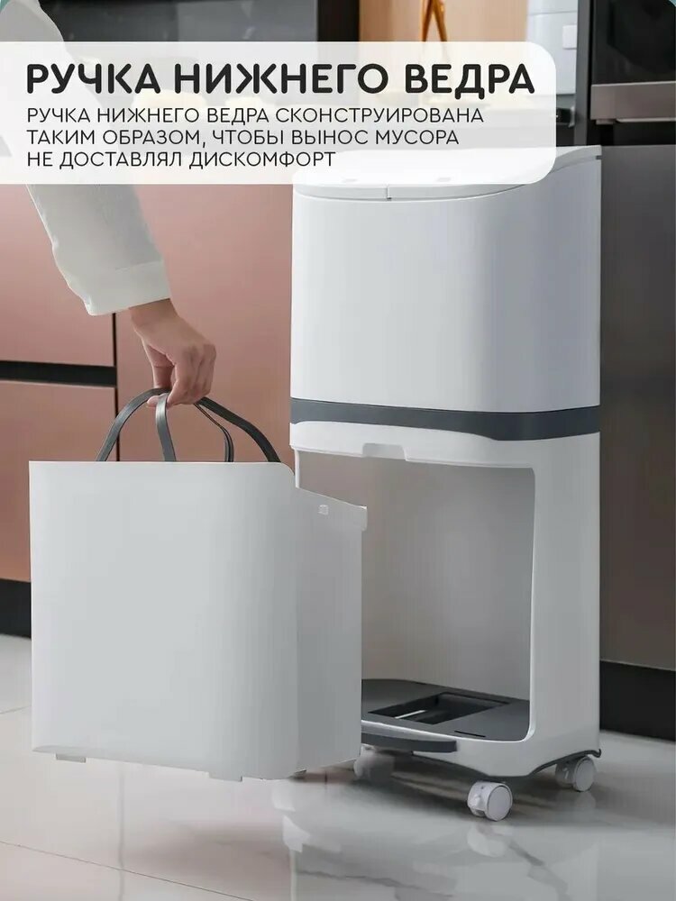 Мусорное ведро, 45 л, 1 шт
