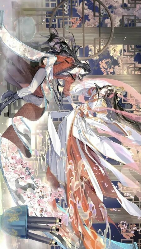 Алмазная мозаика "Благословение Небожителей Аниме" 40*50 см, безрамная, идеальна для дома, украшения, подарков.