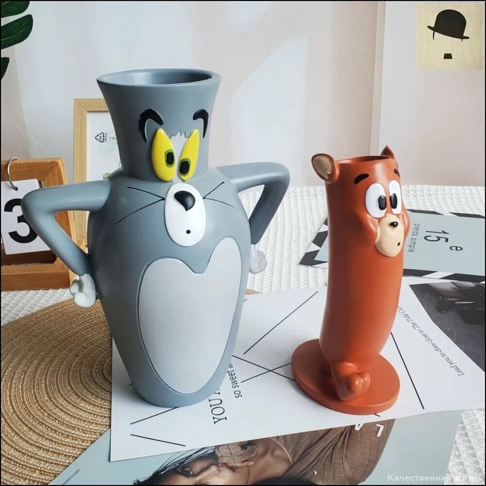 Ваза "Джери", 18 см , Смола, 1 шт