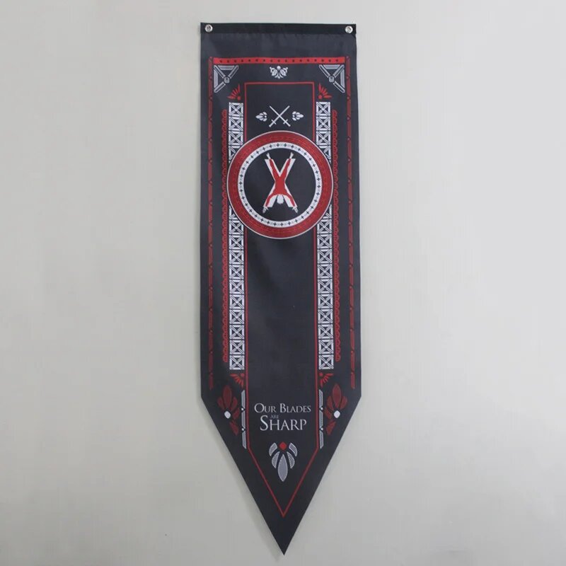 Баннер Stark Flag Полиэстер Черный, L 45x150cm, Skinner
