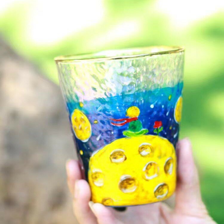 Цветной стеклянный стакан, нерегулярный цветной блок, стакан для воды, стакан для холодных напитков, стакан для сока, летний домашний радужный стакан для питья