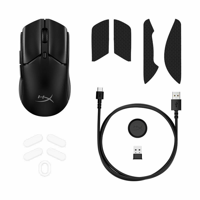 Беспроводная черная мышь HyperX 7D388AAPulsefire Haste 2 Mini