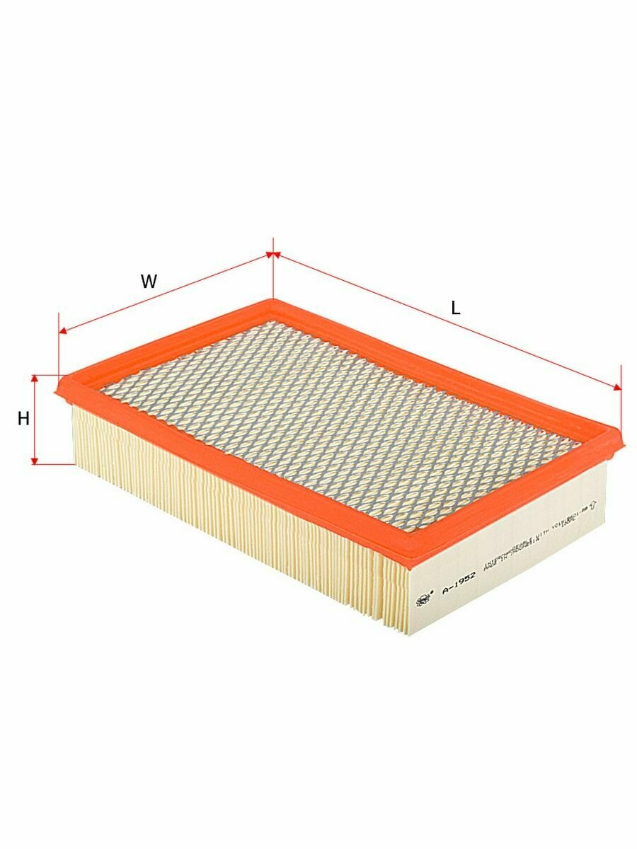 Фильтр воздушный Sakura A1952 для Ford Transit 7, Nissan Navara 2 / Форд Транзит 7, Ниссан Навара 2