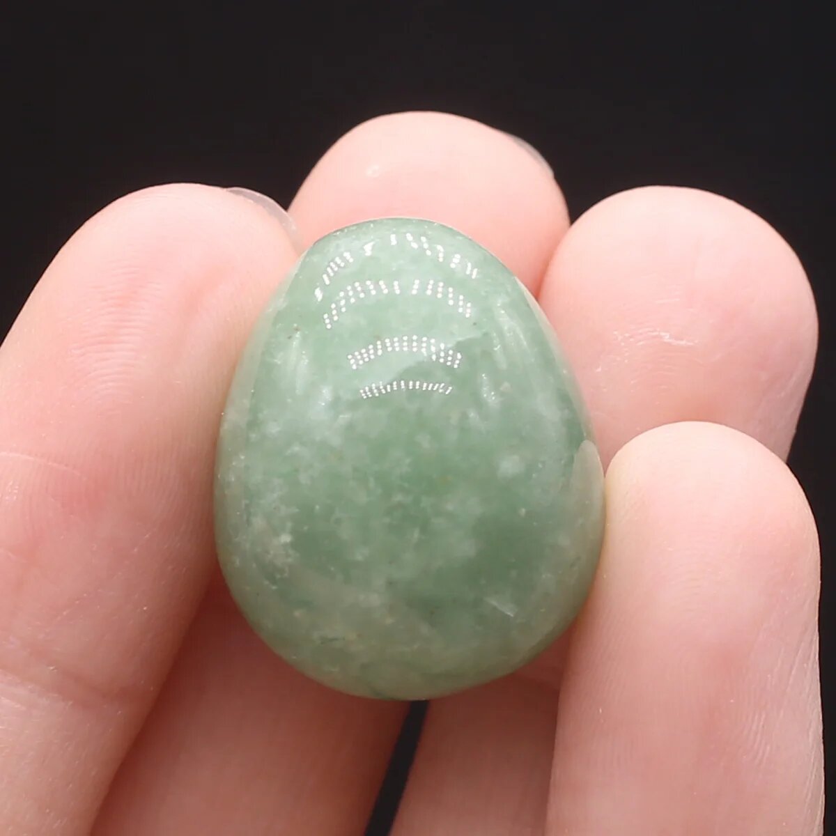 Статуэтка яйцо из розового кварца и аметиста Изумрудный, Green Aventurine